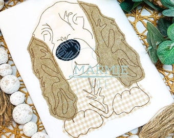 Dog Head Crochet Applique Pattern English Springer Spaniel Instant Pdf ...