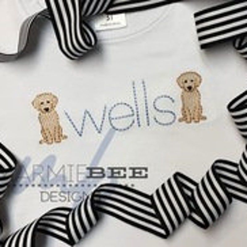 Lab Embroidery Design - Etsy