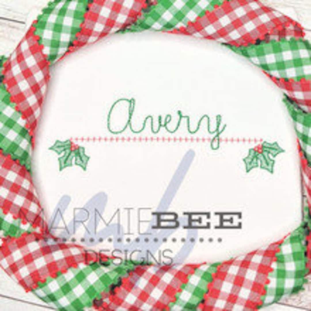 Holly Name Line Quick Stitch Embroidery - Etsy