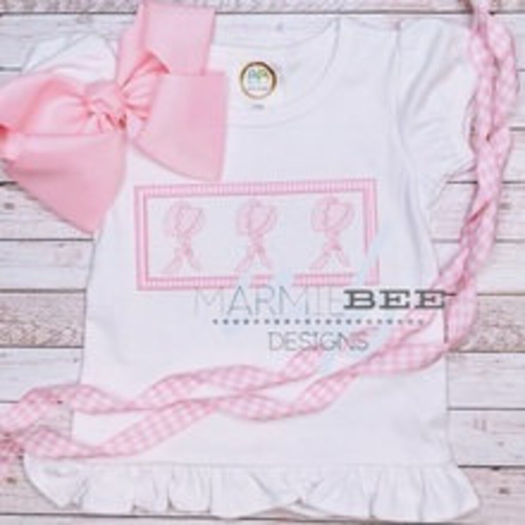Faux Smocked Bonnet Trio Embroidery (with Fabric Border) - Etsy