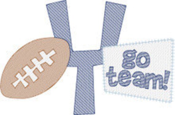 Go Team Trio Quick Stitch Embroidery - Etsy