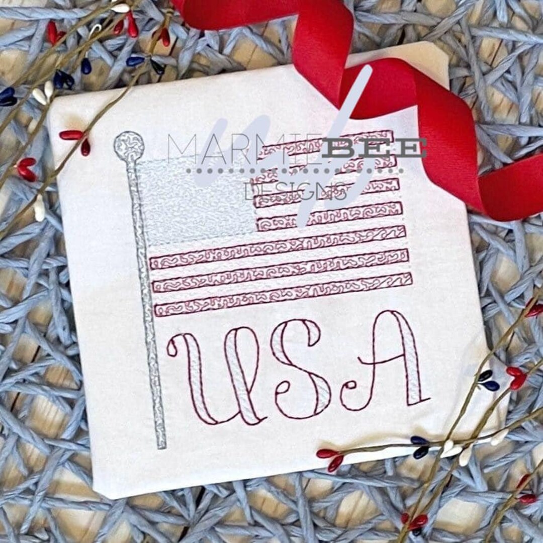 Curly Flag Quick Stitch Embroidery - Etsy