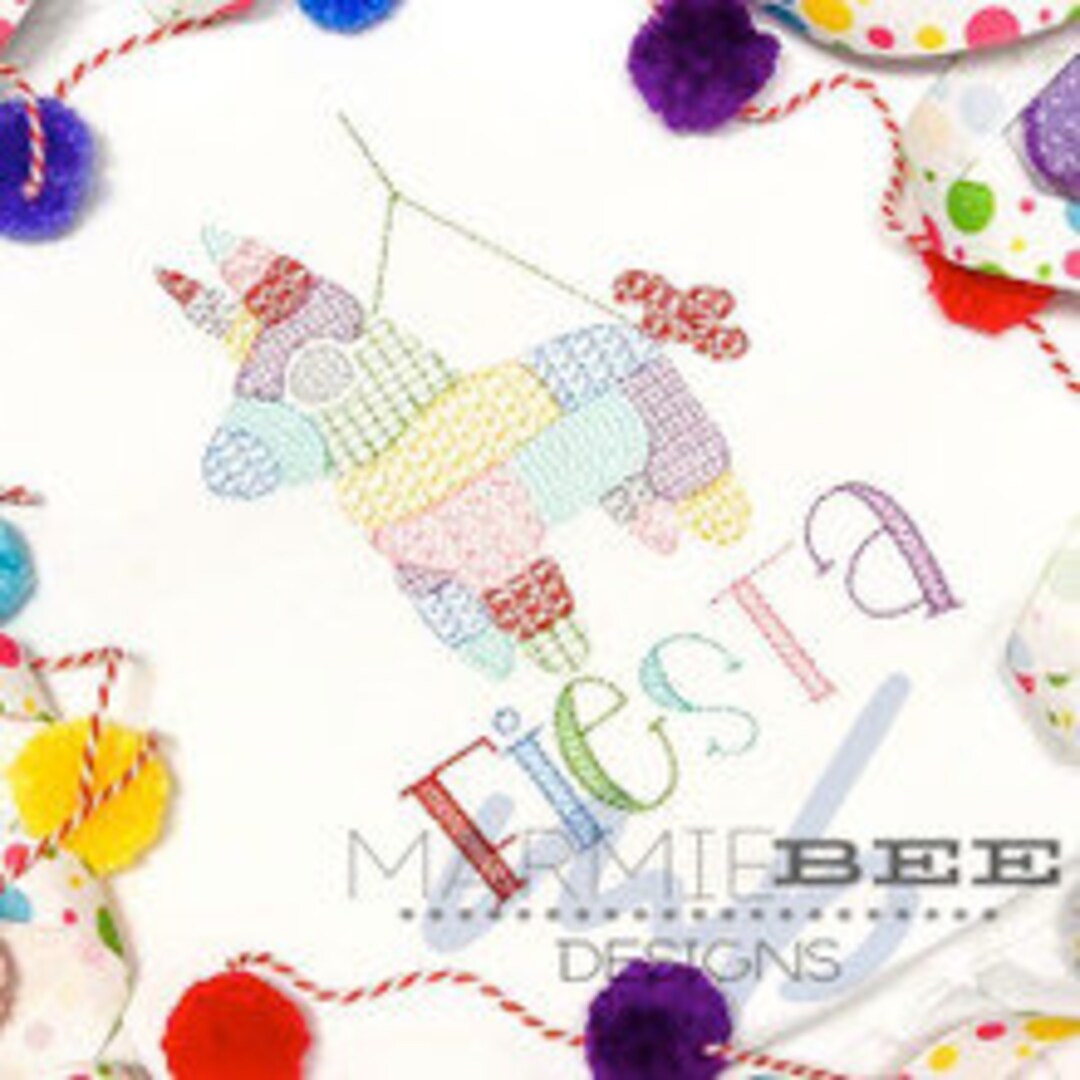 Piñata Motif Quick Stitch Embroidery - Etsy