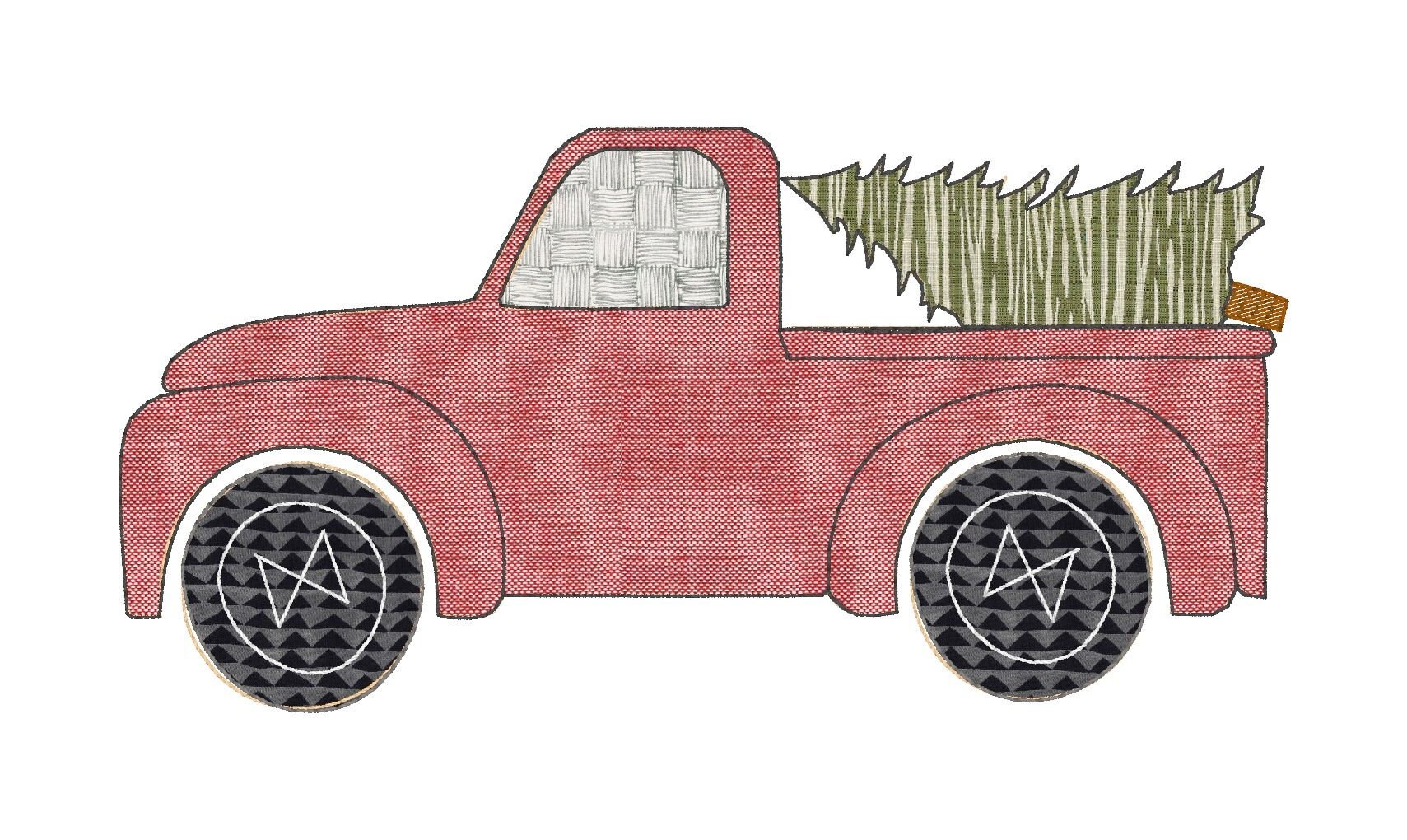 Tree Truck Applique - Etsy