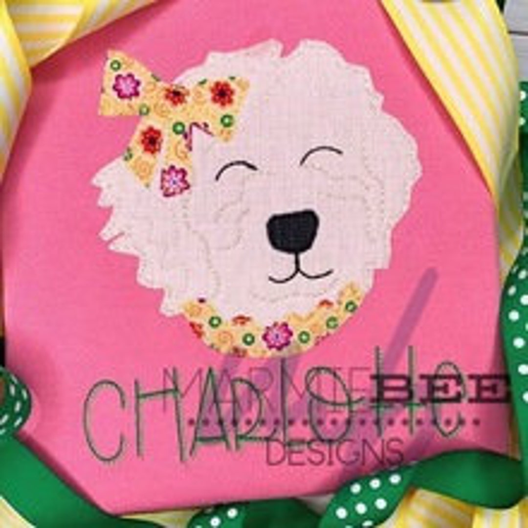 Doodle Girl Face Simple Applique - Etsy