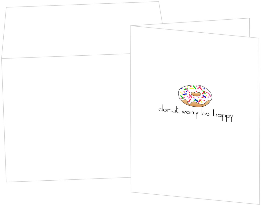 Donut Greeting Card - Etsy