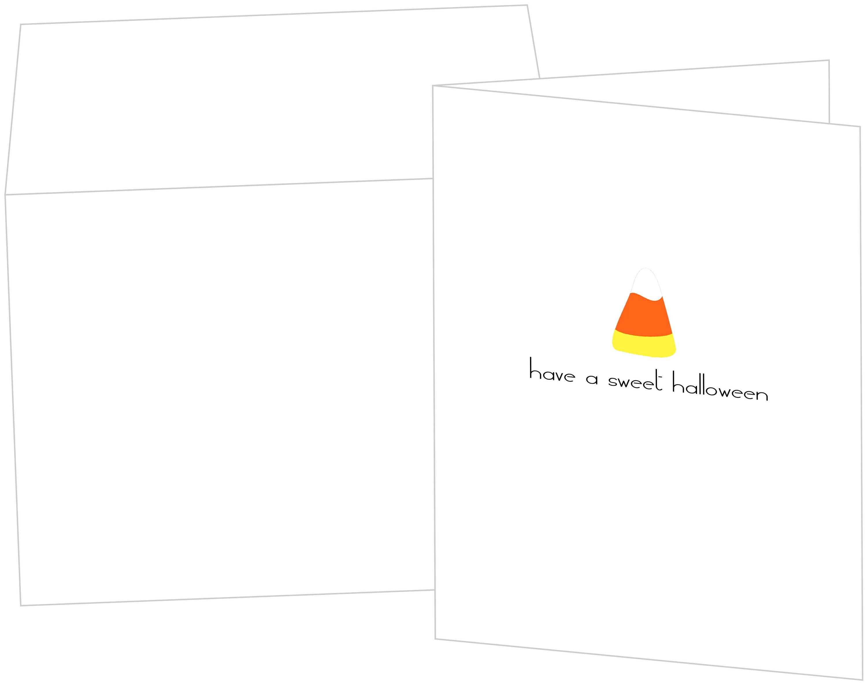 Candy Corn Greeting Card - Etsy
