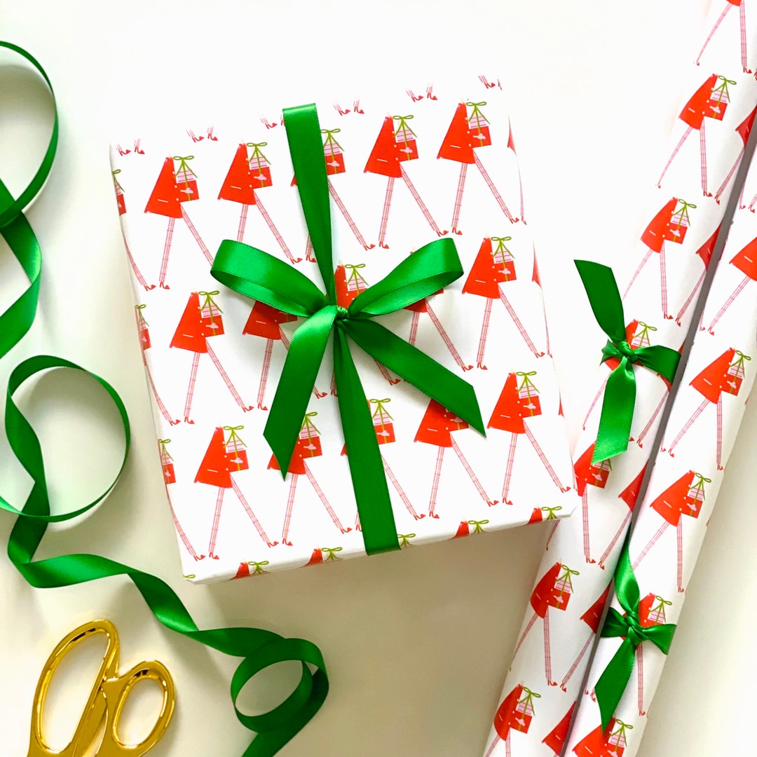 Plaid & Presents Wrapping Paper - Etsy