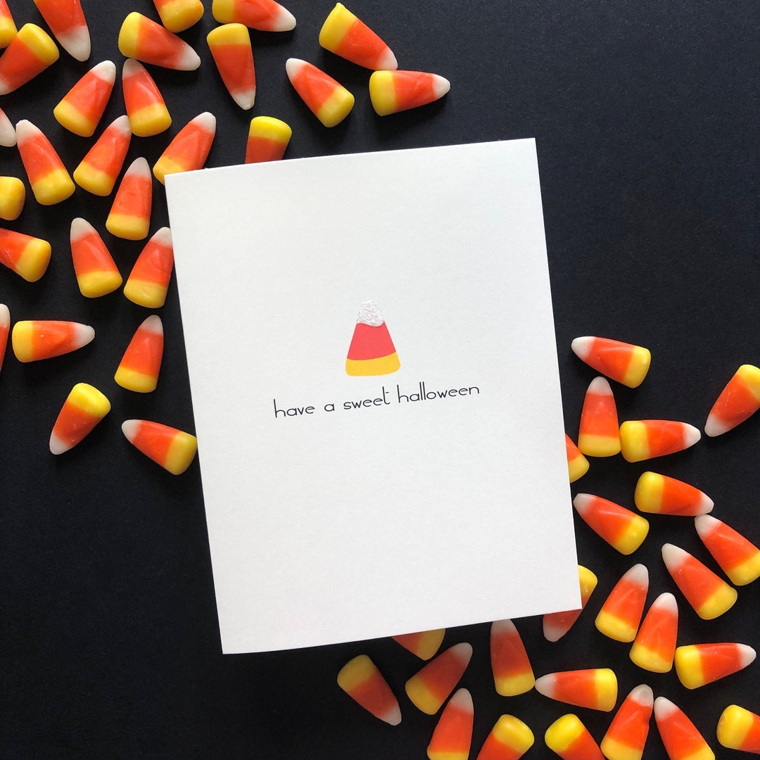 Candy Corn Greeting Card - Etsy