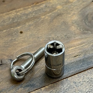 Engraved 10mm Socket Keychain: Custom Mechanic Gift - Etsy