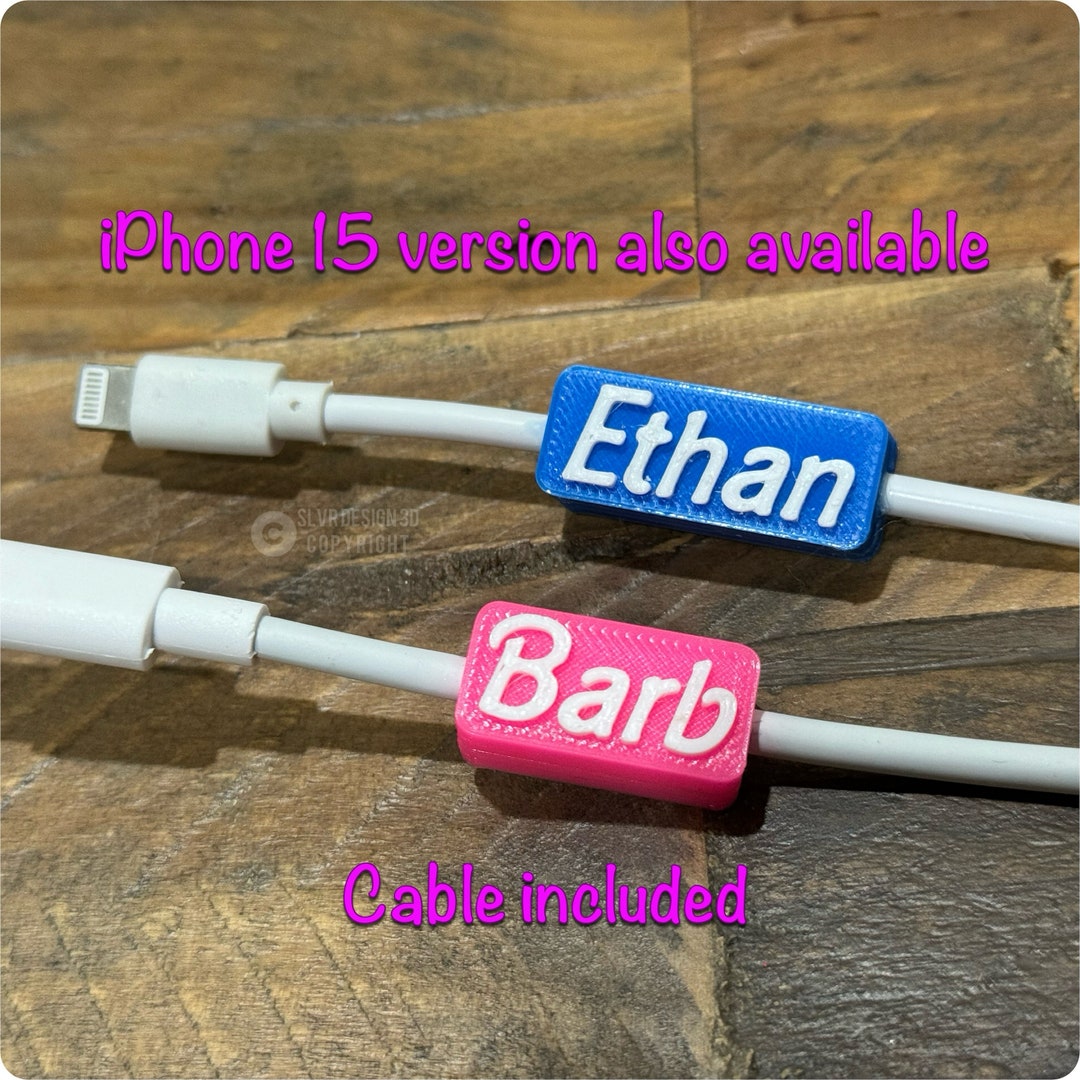 Personalized Usb Apple Lightning or Usb-c Cable iPhone Android Pink ...
