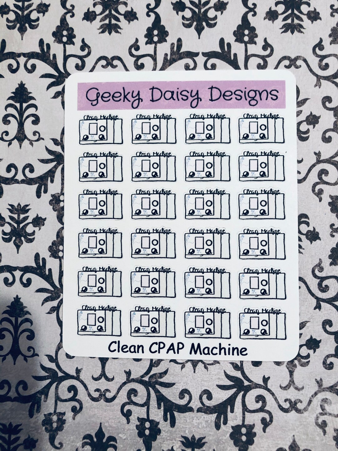 Clean CPAP Machine Planner Stickers - Etsy