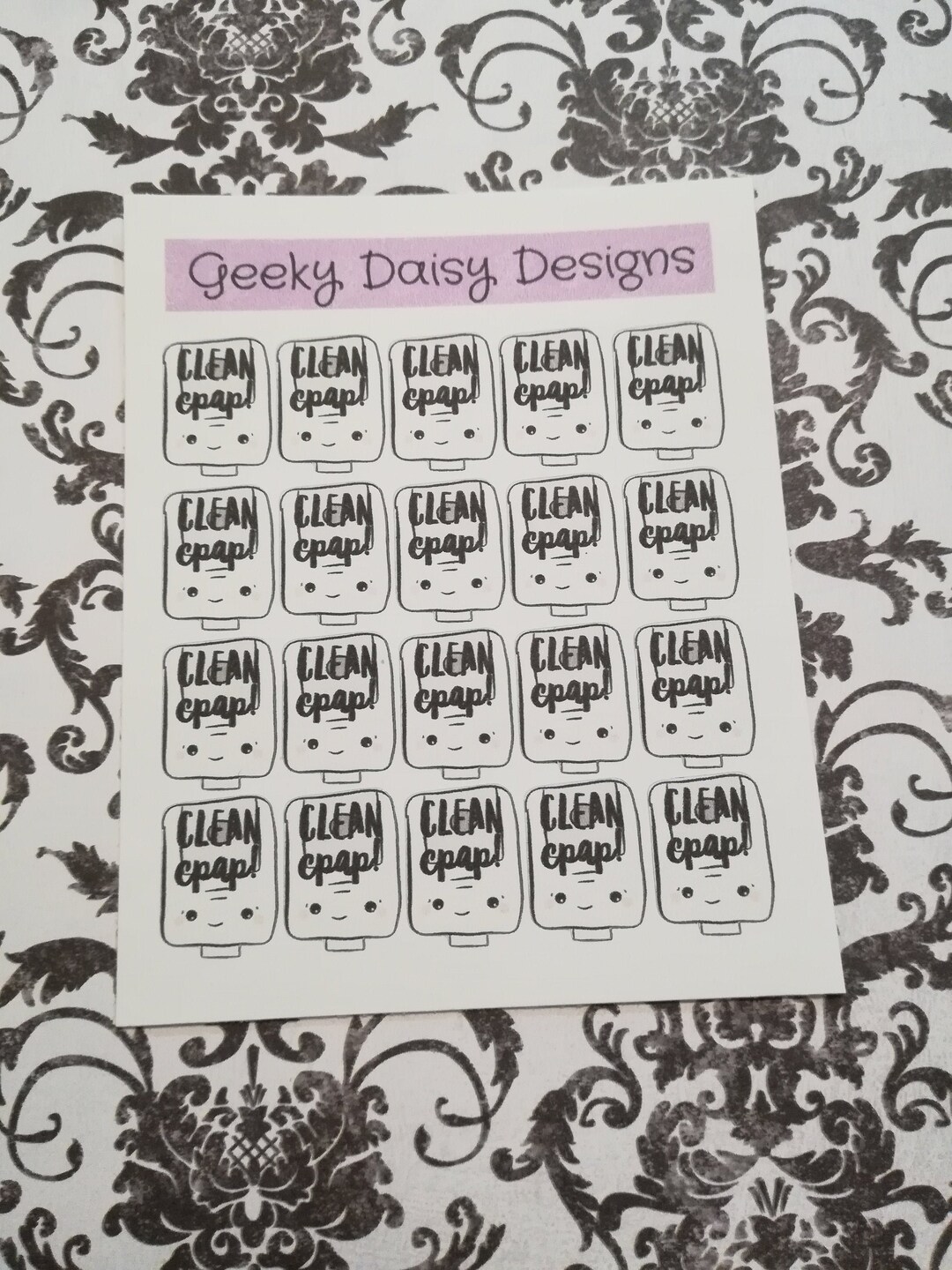 Clean CPAP Machine Planner Stickers - Etsy