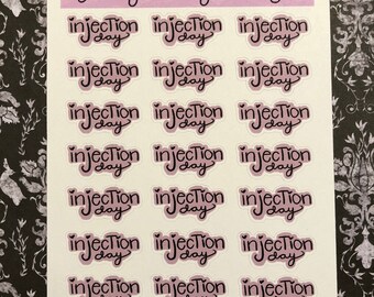 40 Cute Syringe/injection/medicine/health Planner Stickers - Etsy