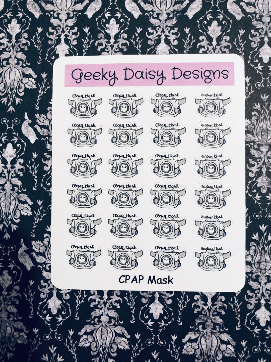 CPAP Mask Planner Stickers - Etsy