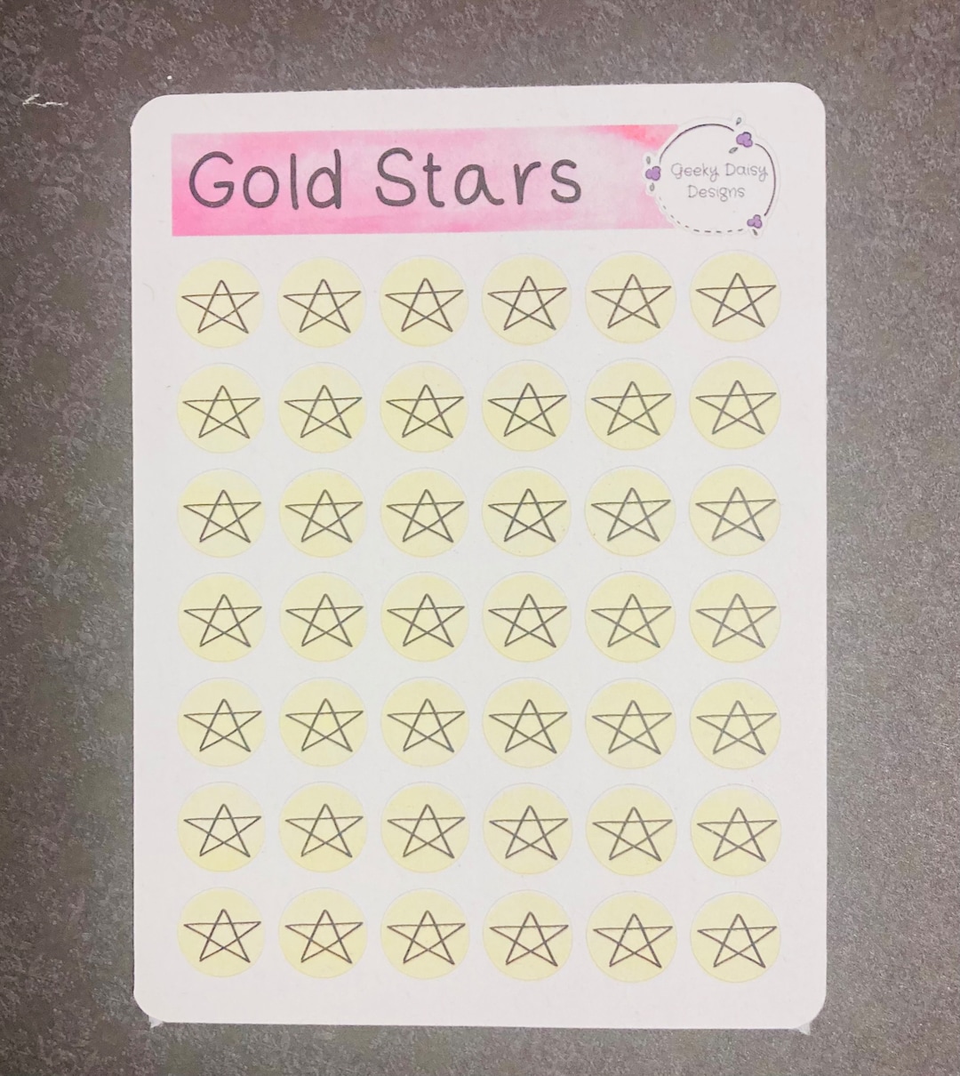 Gold Stars Planner Stickers - Etsy