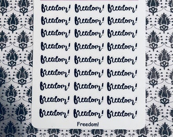 2564months of the Year Script Planner Stickers. - Etsy