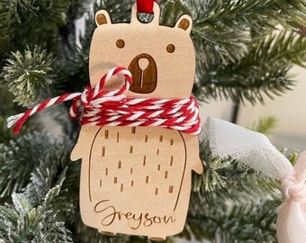 Personalized Height Ornament, Christmas Gift Ideas, Wooden Ornament ...