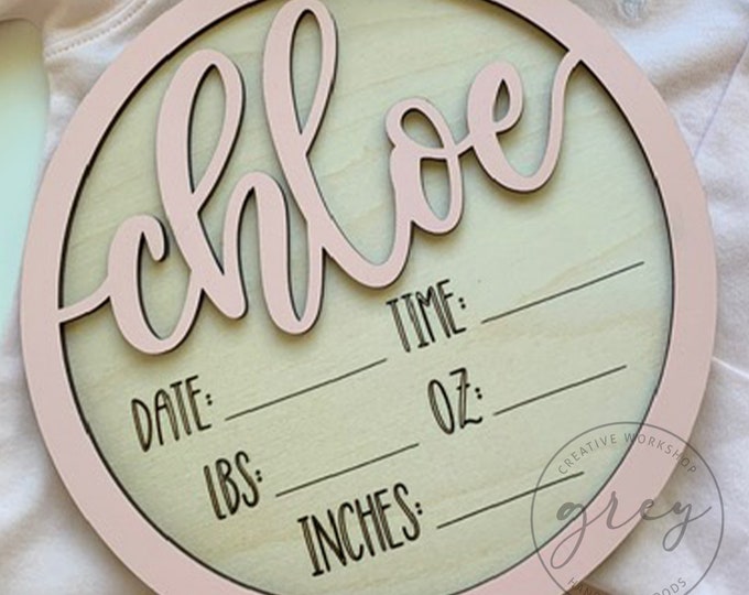 Custom Engraved Wood Baby Name Stats Sign With Stand /newborn - Etsy