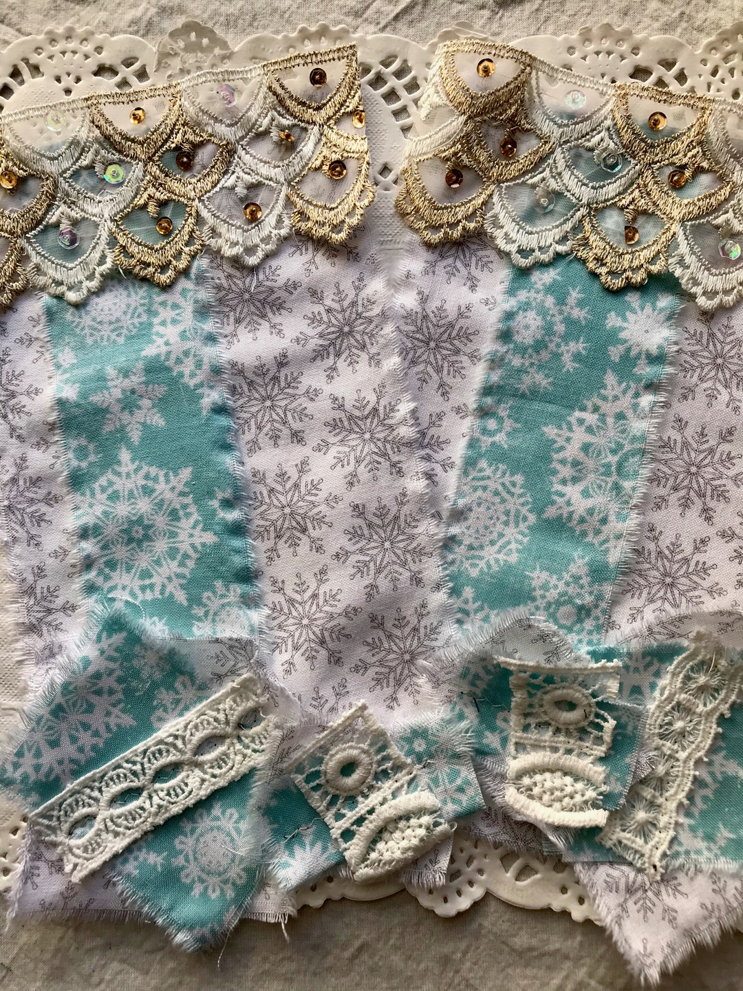 Winter Fabric Flips and Clusters SET 6 - Etsy