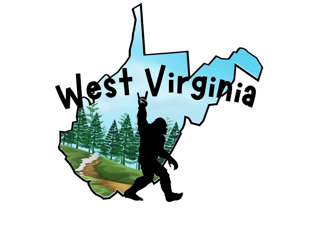 West Virginia, WV Digital Design, West Virginia Bigfoot, West Virginia ...