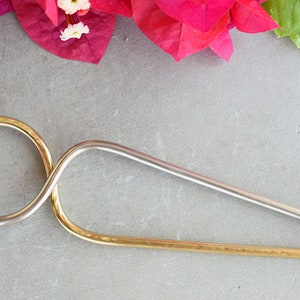 Bicolor Loop Hair Pin, Hair Jewelry - Etsy