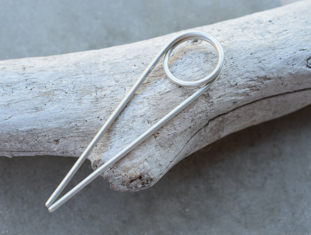 Silver Loop Hair Pin - Etsy