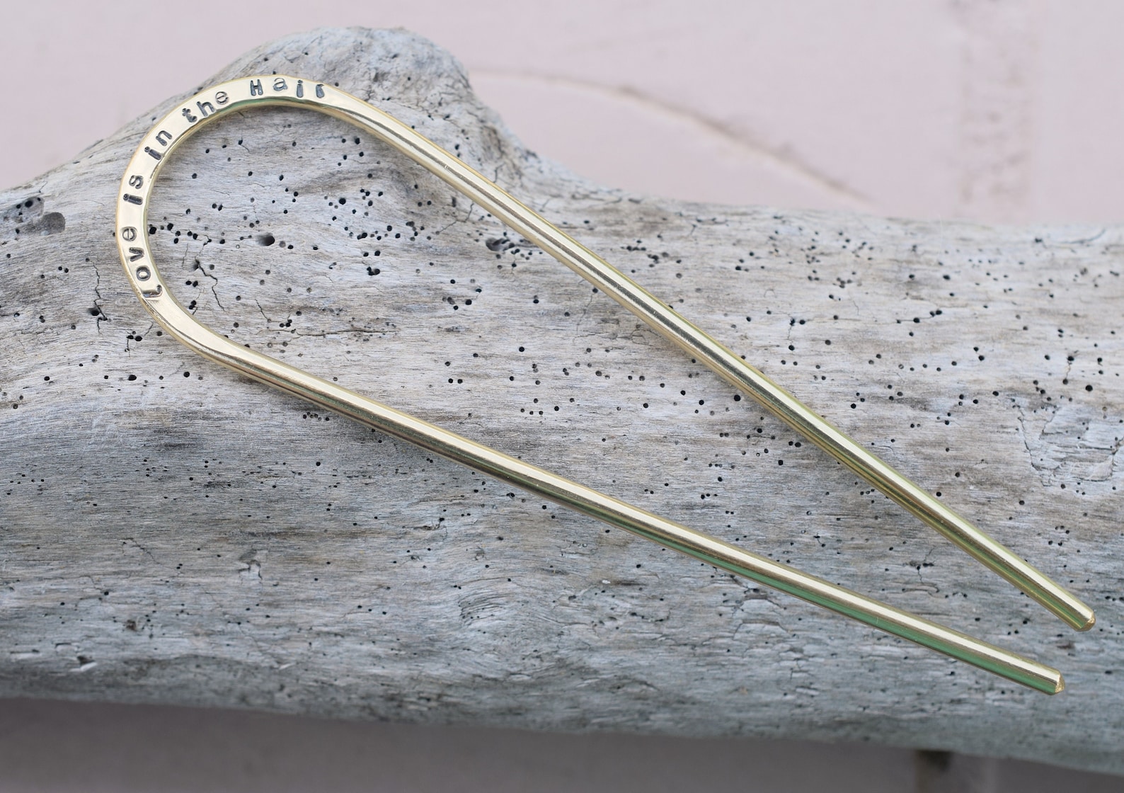 Personalized Brass Hair Pin - Etsy