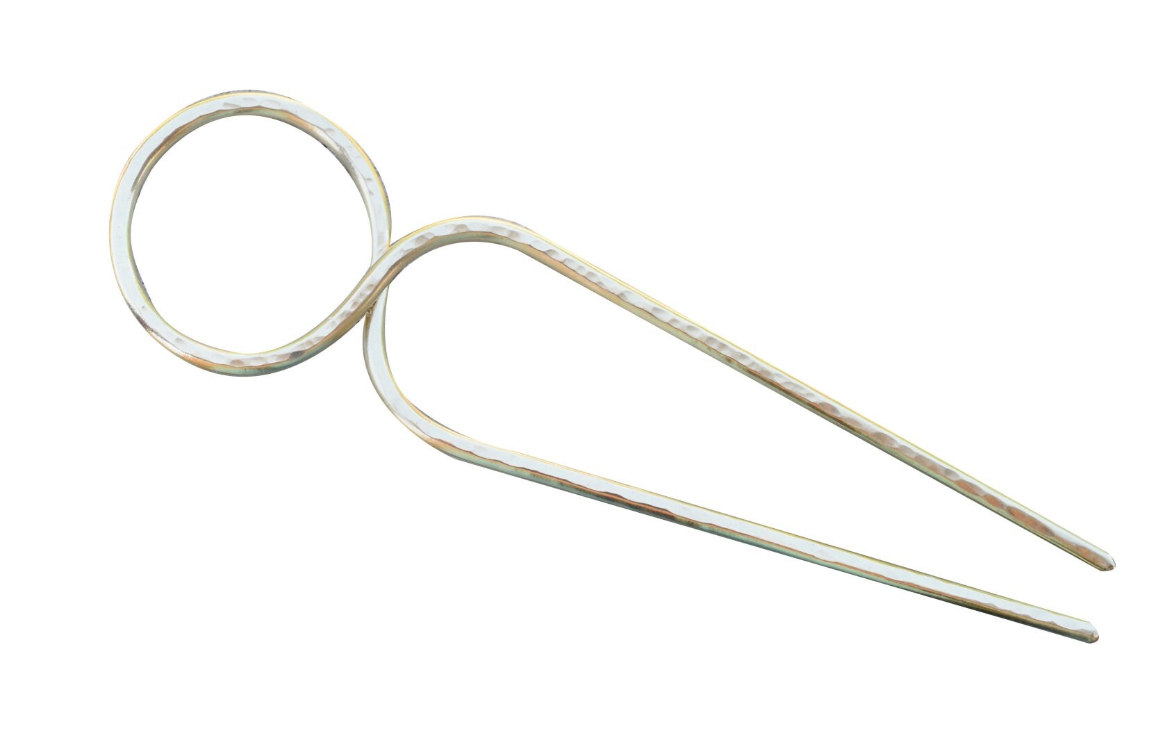 Brass Circle Hair Pin Loop Hair Stick - Etsy