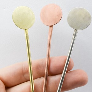 Silver Moon Hair Stick - Etsy
