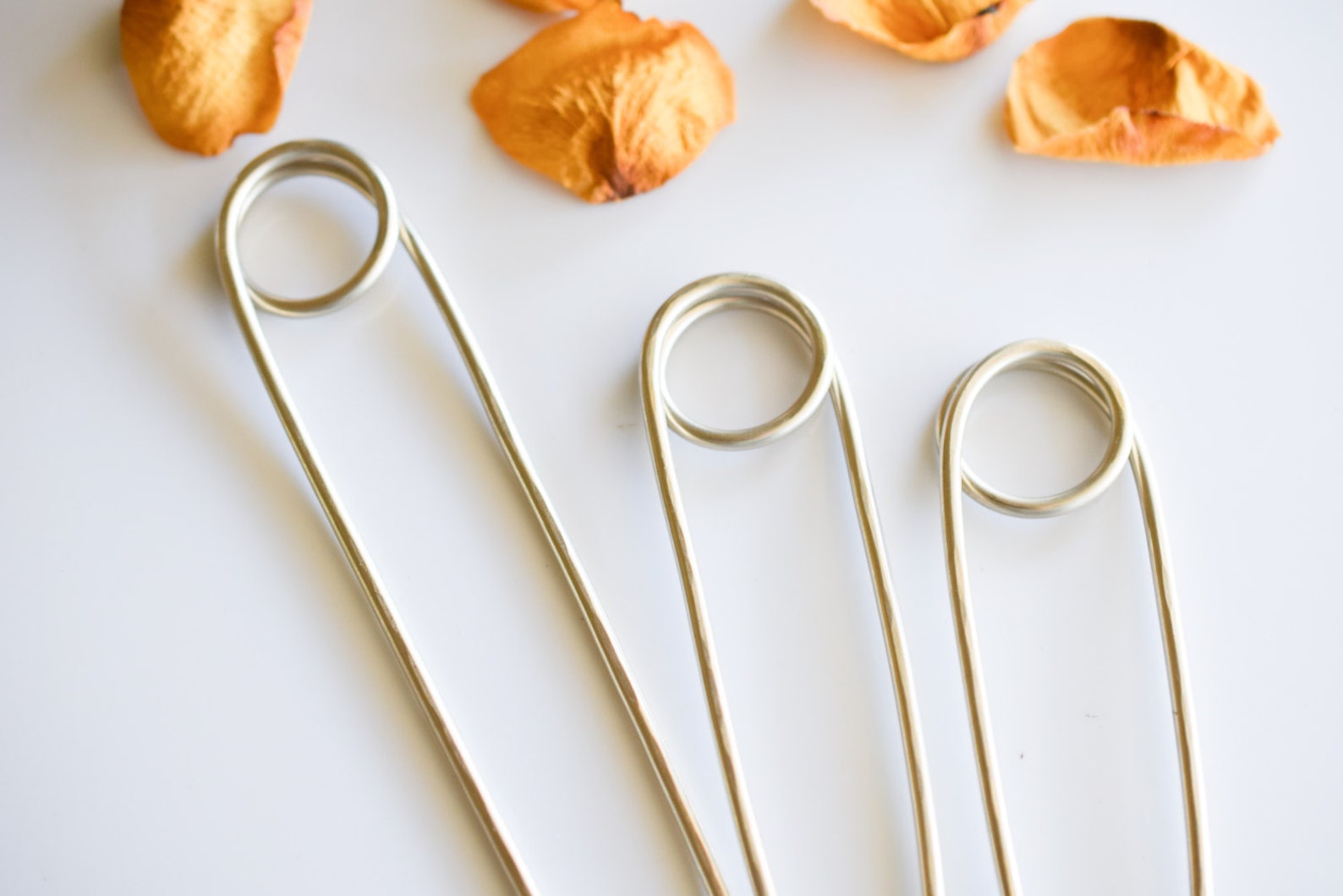 Silver Loop Hair Pin - Etsy