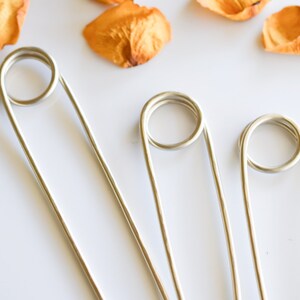 Silver Loop Hair Pin - Etsy