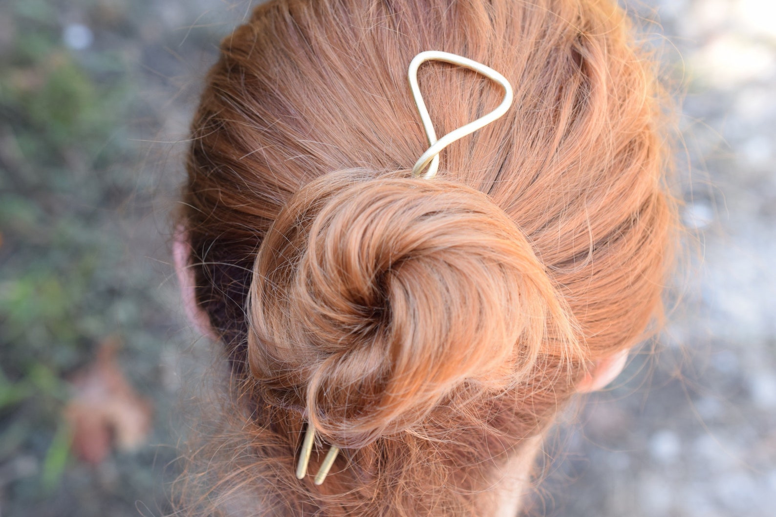 Loop Brass Hair Pin - Etsy