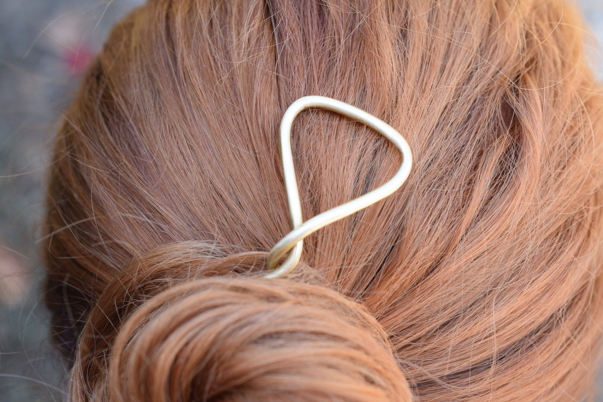 Loop Brass Hair Pin - Etsy