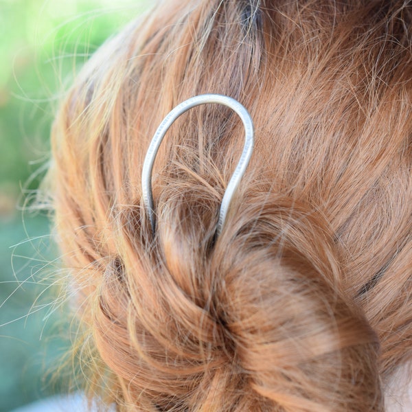 Silver Hair Pin - Etsy