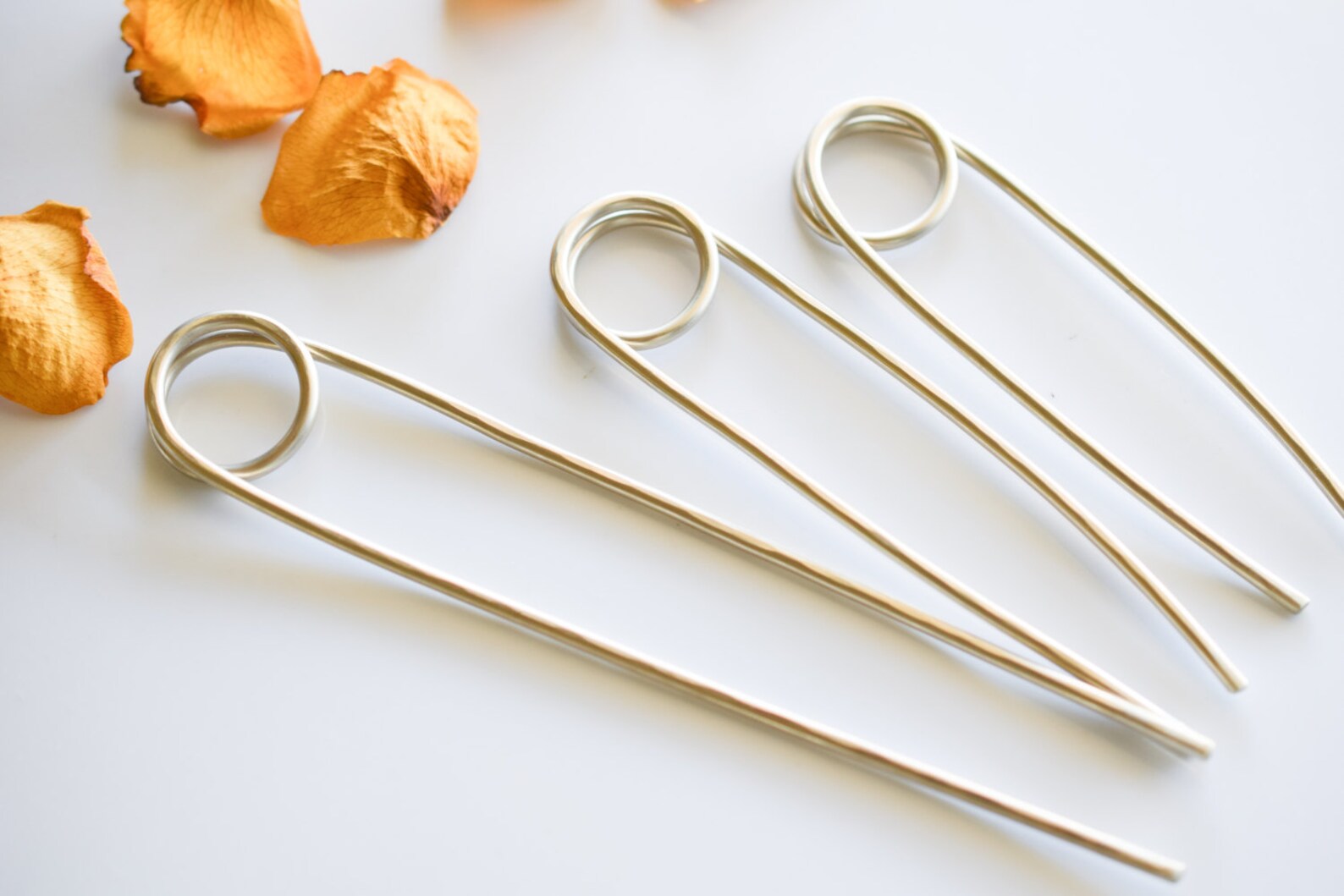 Silver Loop Hair Pin - Etsy