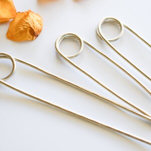 Silver Loop Hair Pin - Etsy