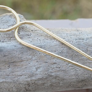 Brass Circle Hair Pin, Loop Hair Stick - Etsy