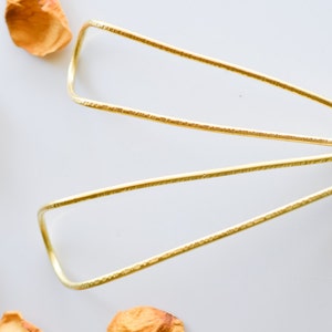 Curved Brass Hair Pin - Etsy