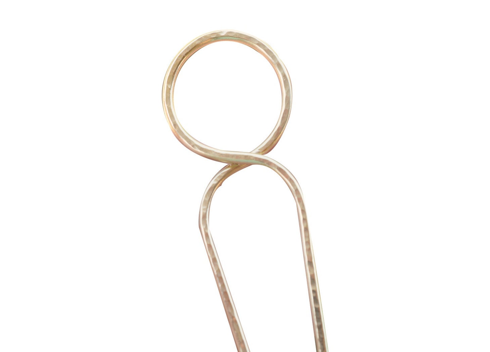 Brass Circle Hair Pin Loop Hair Stick - Etsy