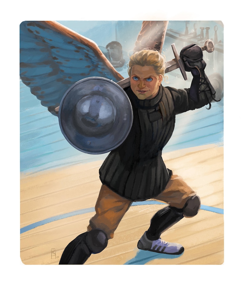 Modern Myths Valkyrie • Fine Art Print • Illustration • Mythology ...