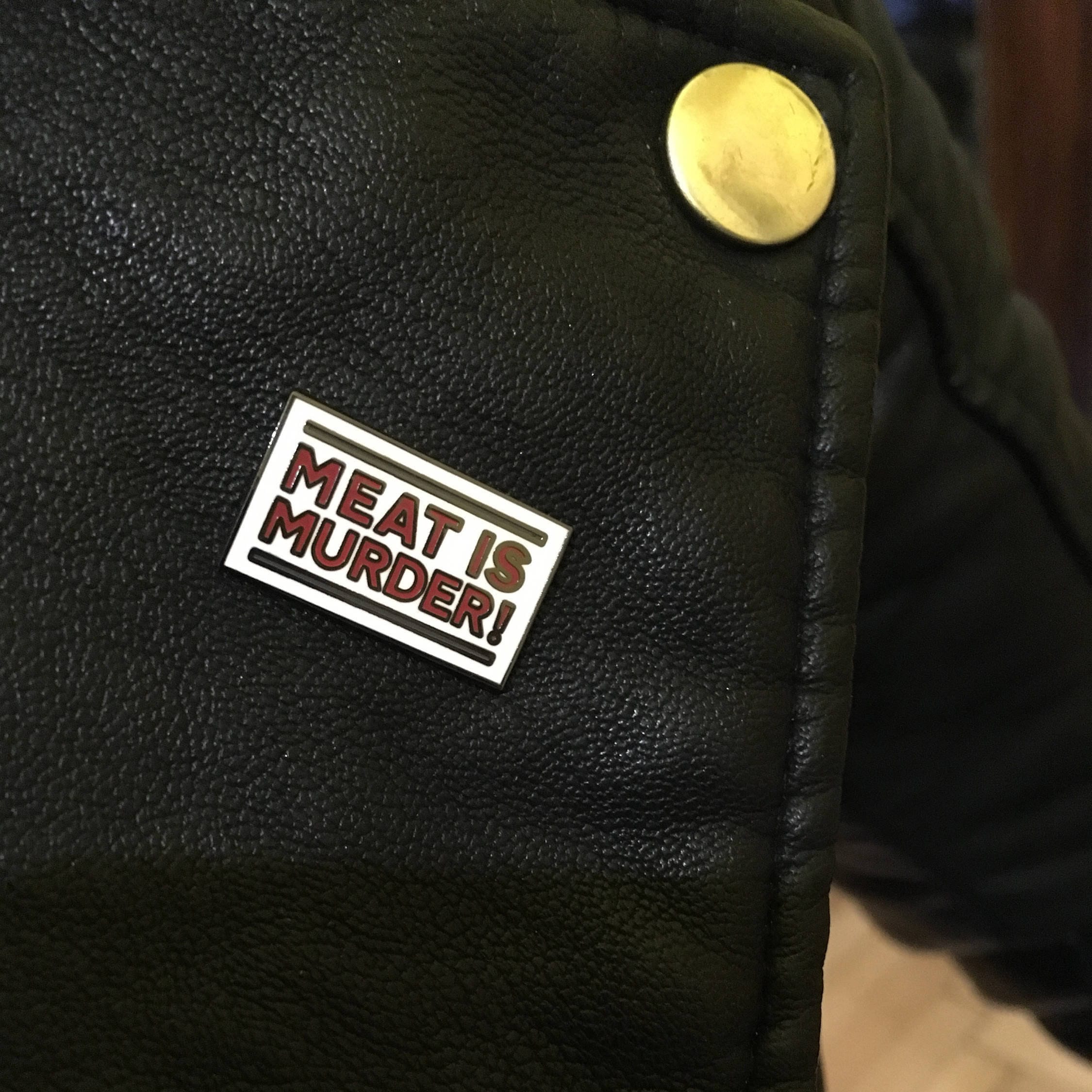 MEAT IS MURDER Pin 2 Colors - Etsy Ireland