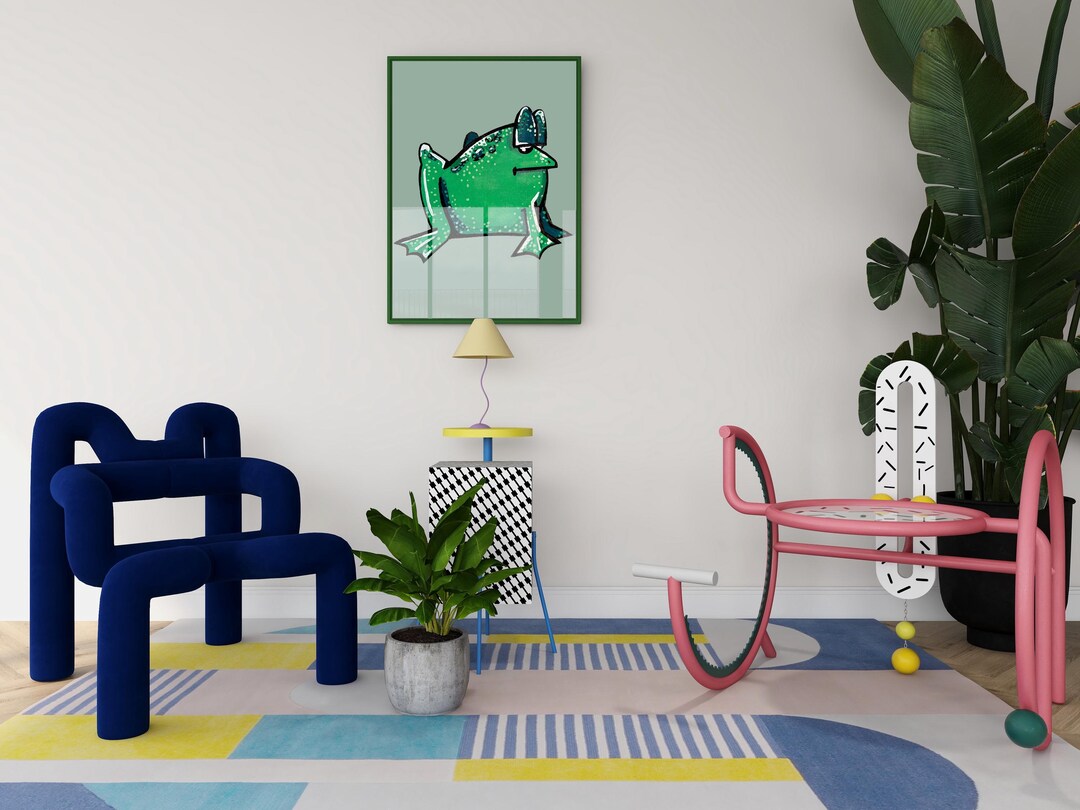 Funky Frog Poster! - Etsy
