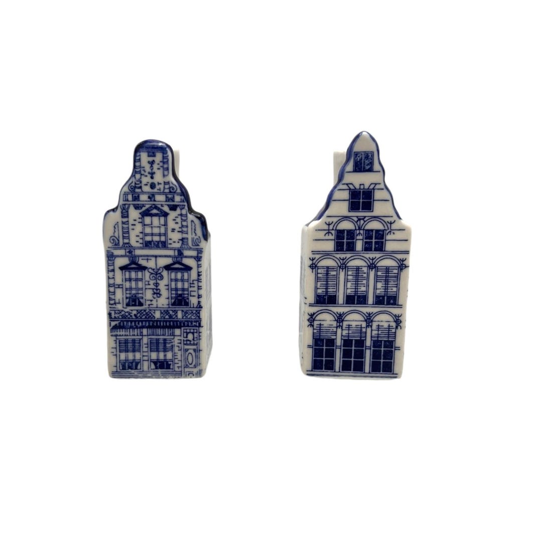 Delft Holland-house Shakers, Traditional Dutch Salt & Pepper Set of ...