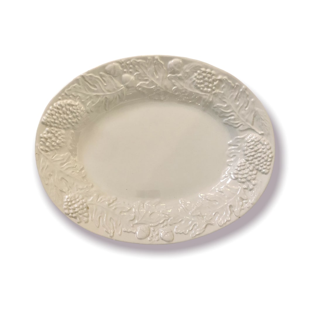 Serving Platter Ironstone-style Ceramic W/ Fall Thanksgiving Maple ...