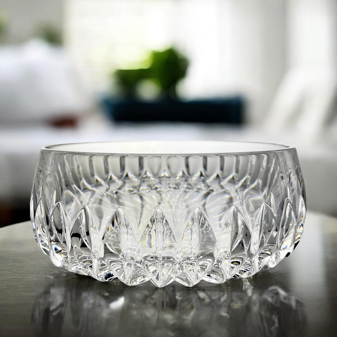 Gorham Full Lead Crystal Nachtmann Germany Althea Cut Crystal Dish Made ...