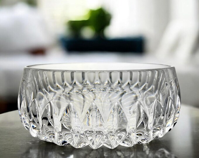 Gorham Full Lead Crystal Nachtmann Germany Althea Cut Crystal Dish Made ...