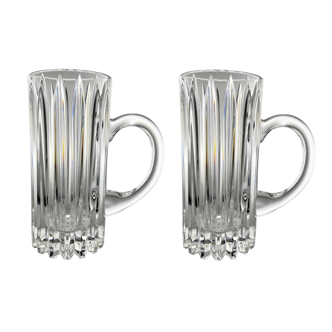 Mikasa Pair of Beer Mug, Tankards or Steins | Tall Sleek Crystal Beer ...