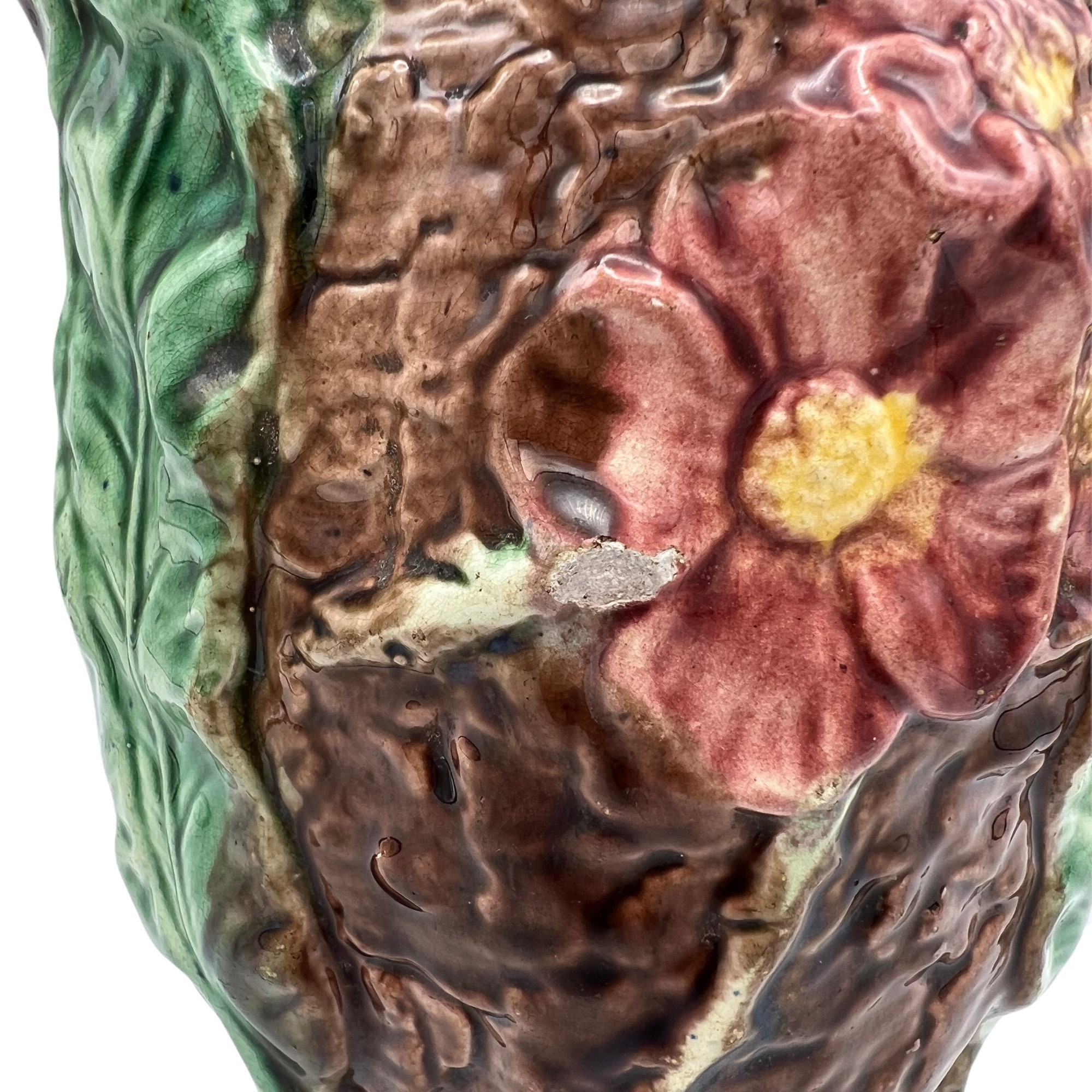 Majolica Antique Simon Fielding Jug / Pitcher of Pink Japanese - Etsy