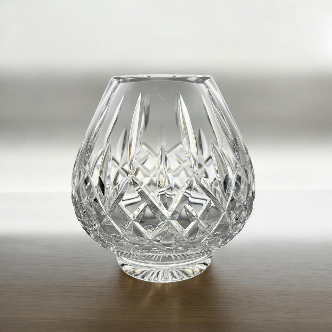 Tyrone Crystal Flower Vase, Narrow Rim Crystal Vase, Tear Shaped Vase ...